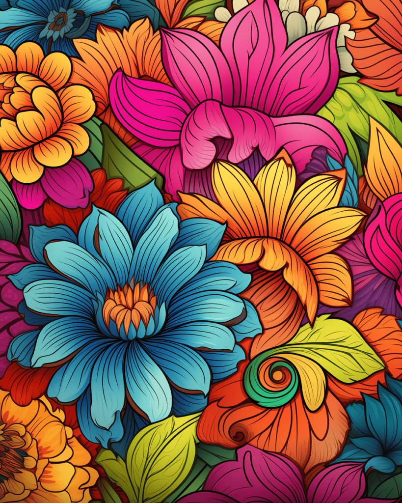 Guía de colores El arte de las Flores Tomo 1 – Tu Mundo de Imágenes