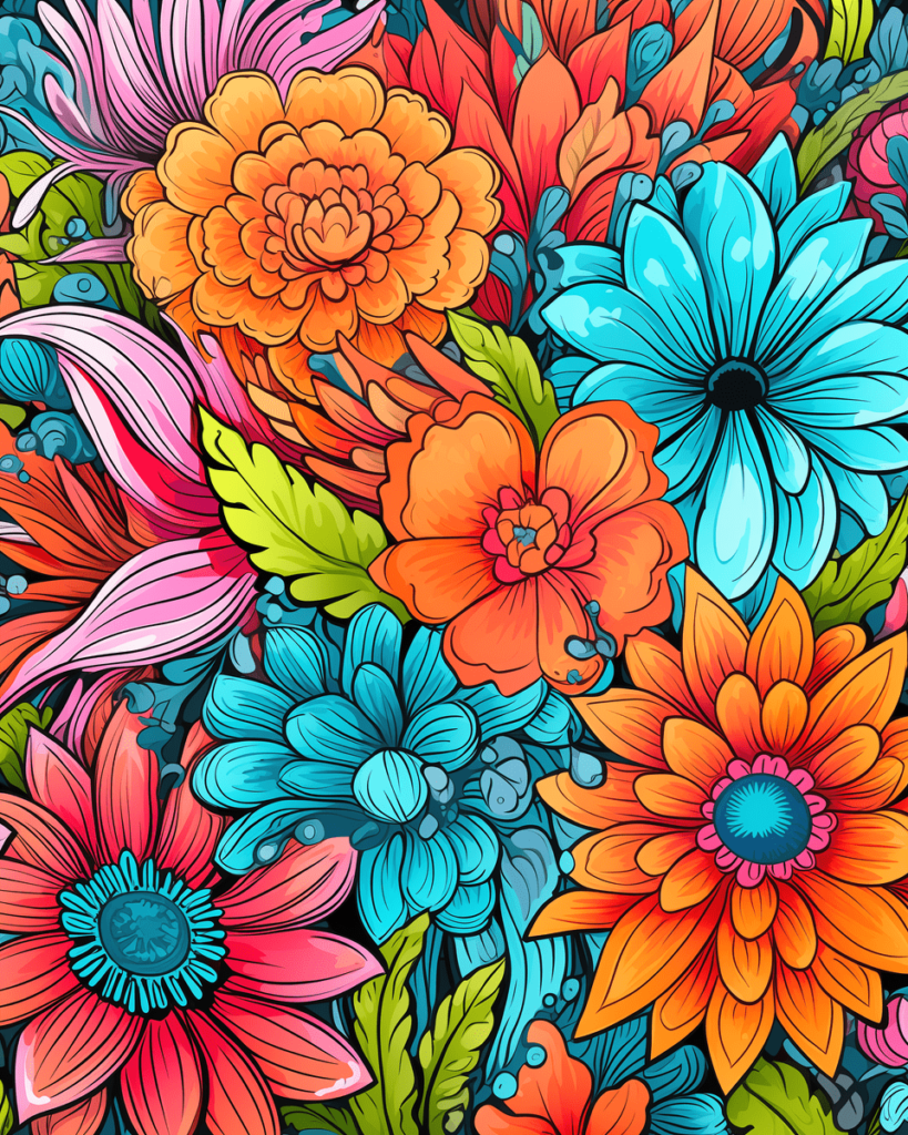 Guía de colores El arte de las Flores Tomo 1 – Tu Mundo de Imágenes