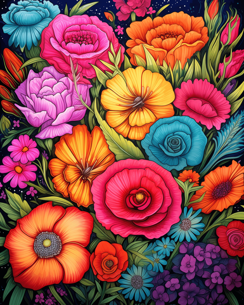 Guía de colores El arte de las Flores Tomo 1 – Tu Mundo de Imágenes